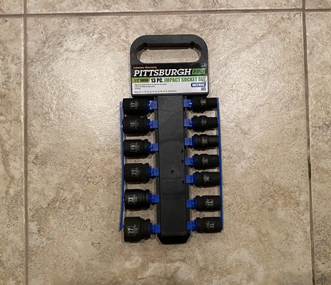 1/2" Drive 13 PC. Impact Shallow Socket Set by Pittsburgh Pro - MEMORYON